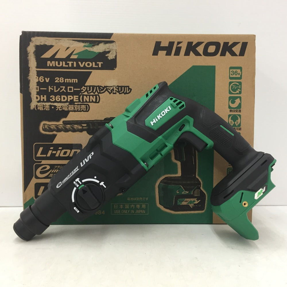 HiKOKI ハイコーキ マルチボルト36V対応 28mm コードレスロータリハンマドリル SDSプラス 本体のみ 外箱イタミ DH36DPE ...