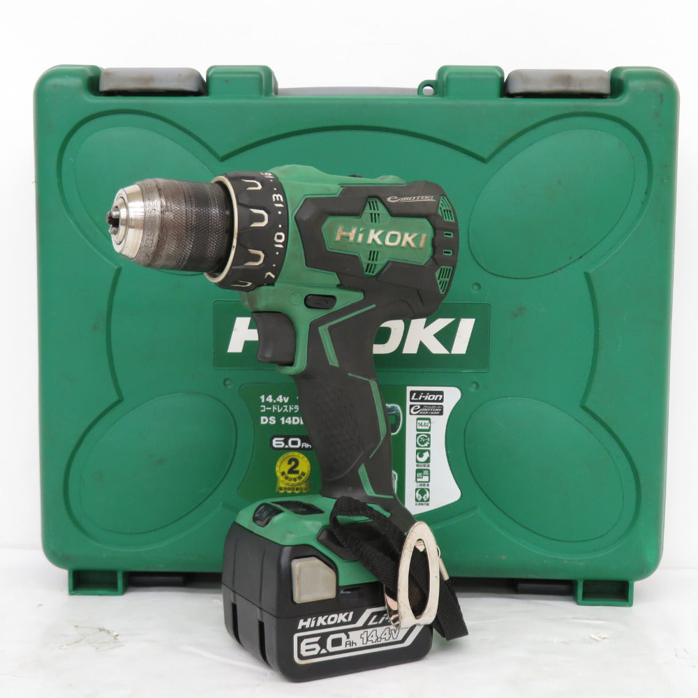 HiKOKI (ハイコーキ) 14.4V 6.0Ah コードレスドライバドリル ケース・充電器・バッテリ2個セット DS14DBSL(2LYPK) 中古 | テイクハンズ takehands ...